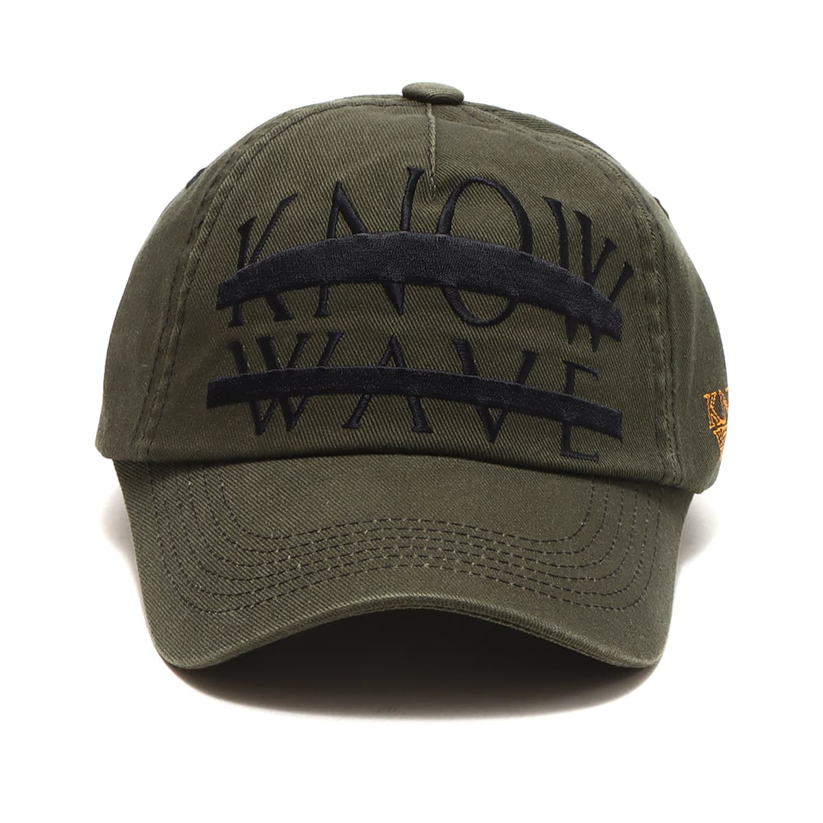 Know Wave KNOW WAVE BIG LOGO EMBROIDERY BALL-CAP KHAKI 22FA-I