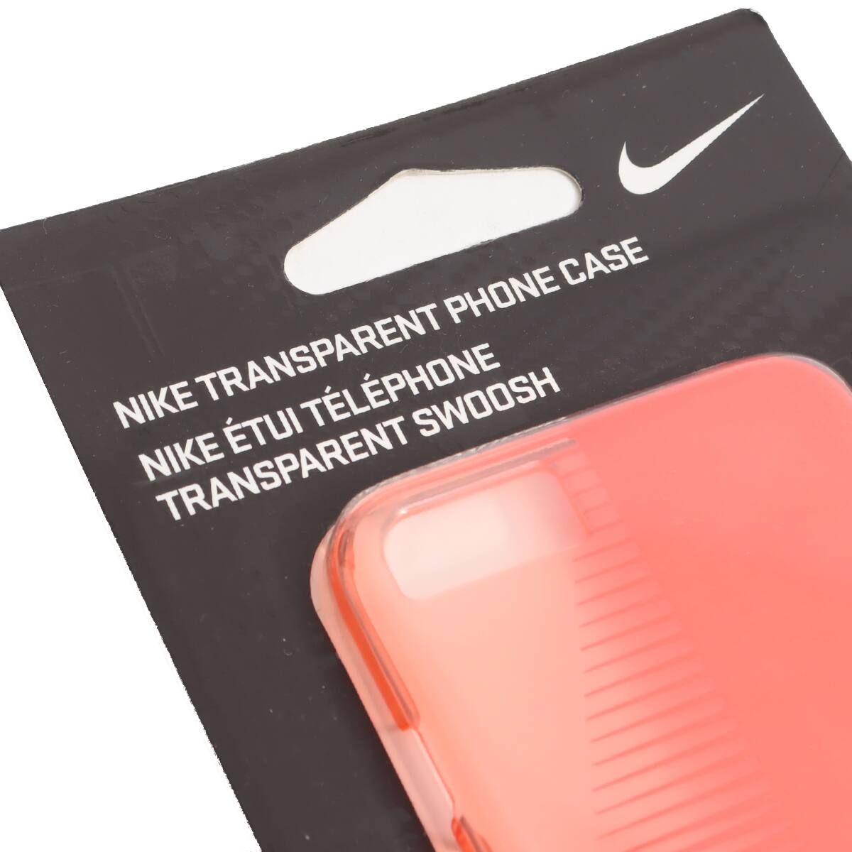 NIKE TRANSPARENT SWOOSH PHONE CASE BRIGHT CRIMSON （ナイキ トランスペアレント スウッシュ ...