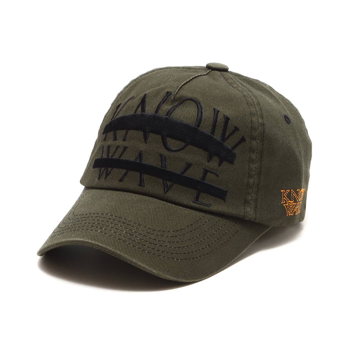 Know Wave KNOW WAVE BIG LOGO EMBROIDERY BALL-CAP KHAKI 22FA-I
